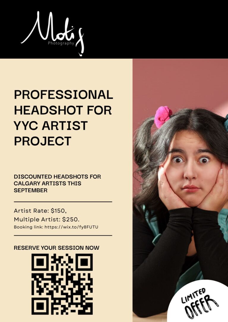 Professional Headshots for Calgary Artists | Motif Media Studios